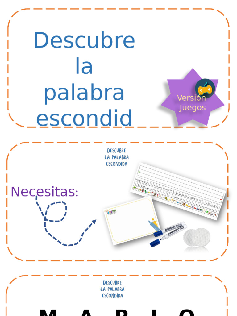 Descubre La Palabra Version Juegos MAYUSCULA | PDF
