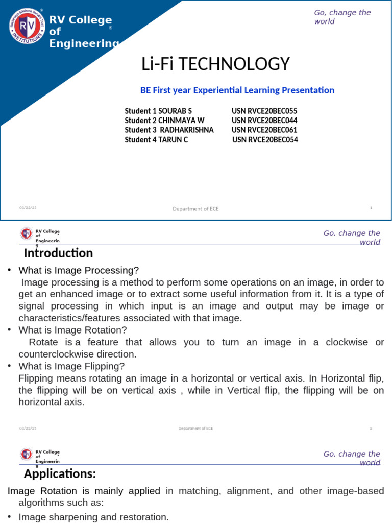 Li-Fi Project Phase 2 Presentation - Copy | PDF