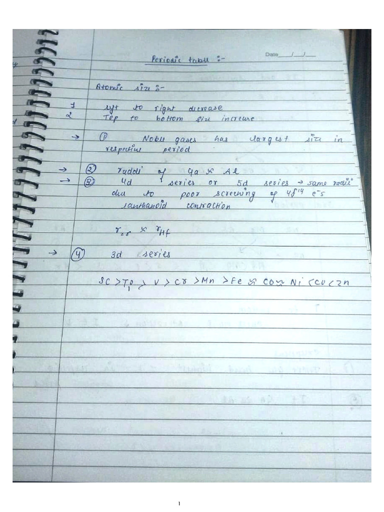 Chemistry Peridic Table Garima Mam Pdf 3012