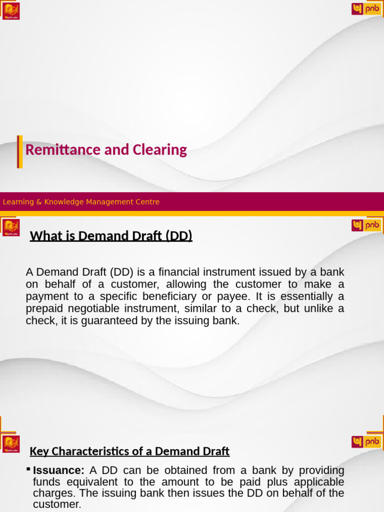 Remittance and Clearing | PDF | Cheque | Financial Services
