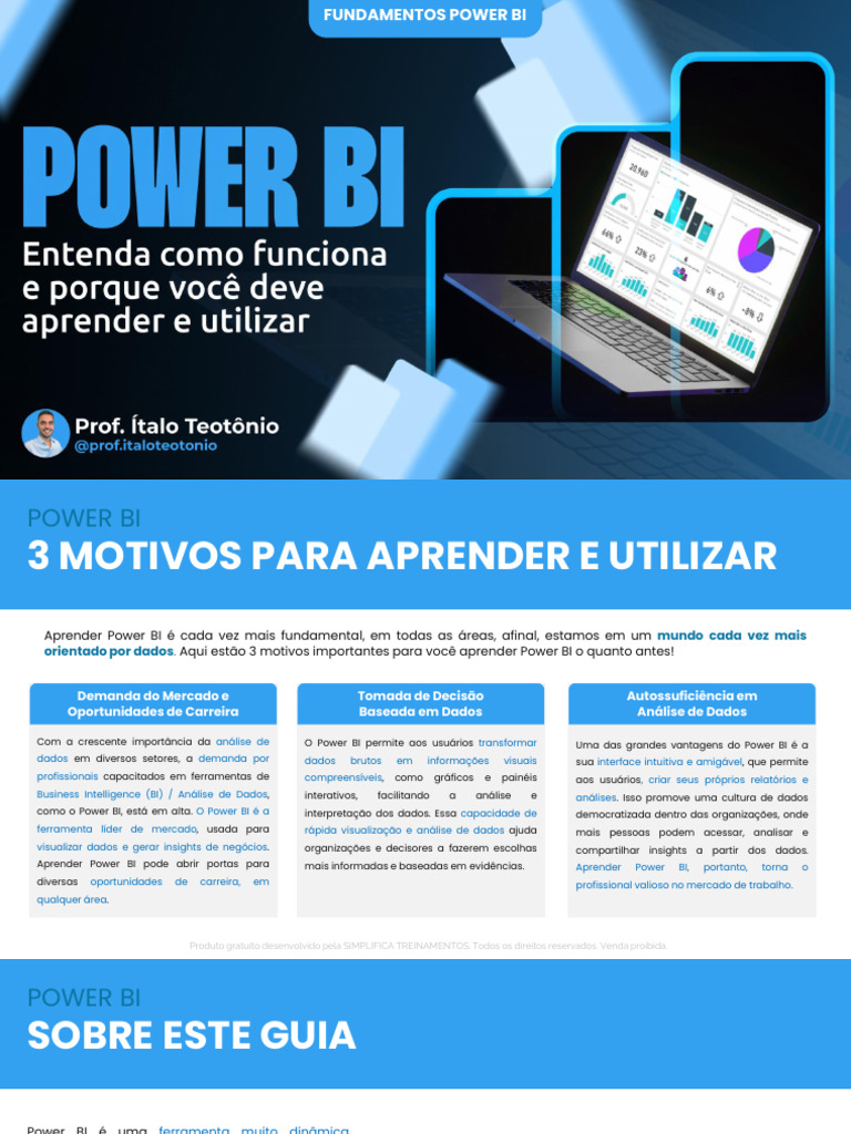 3 Motivos para Aprender Power BI | PDF | Informática | Tecnologia da ...