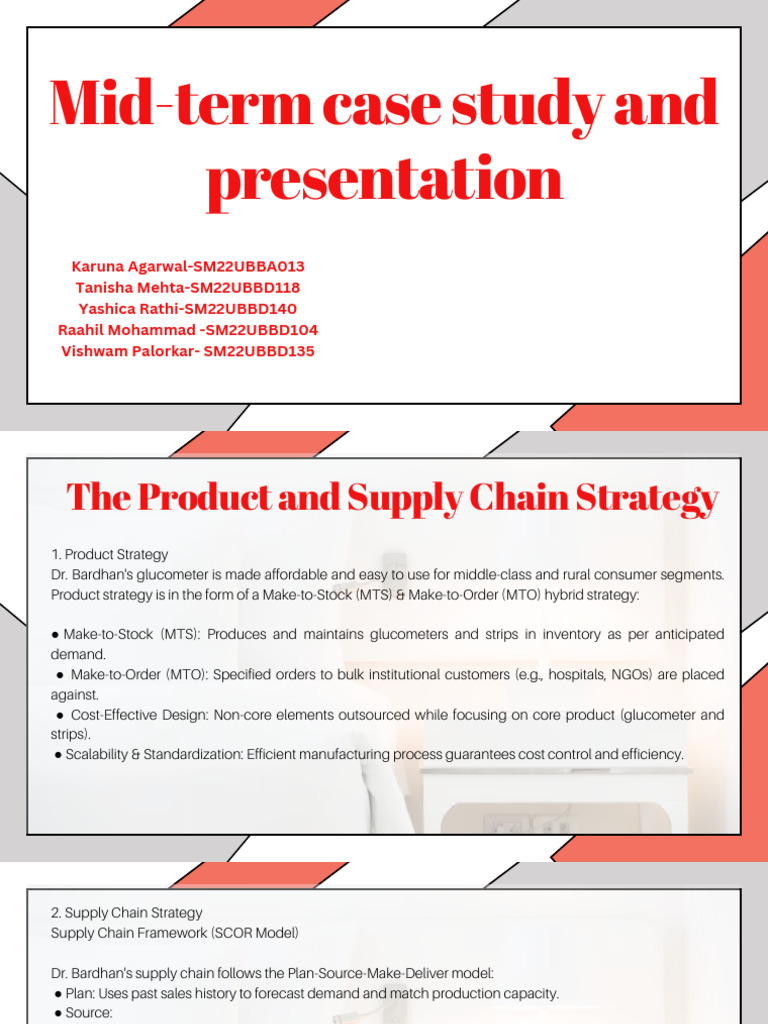 Group 1 DT+CBA MidTerm Presentation | PDF | Supply Chain | Forecasting