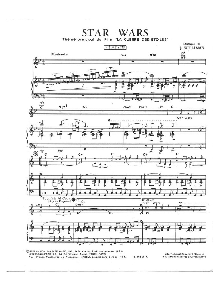 Theme From Star Wars | PDF