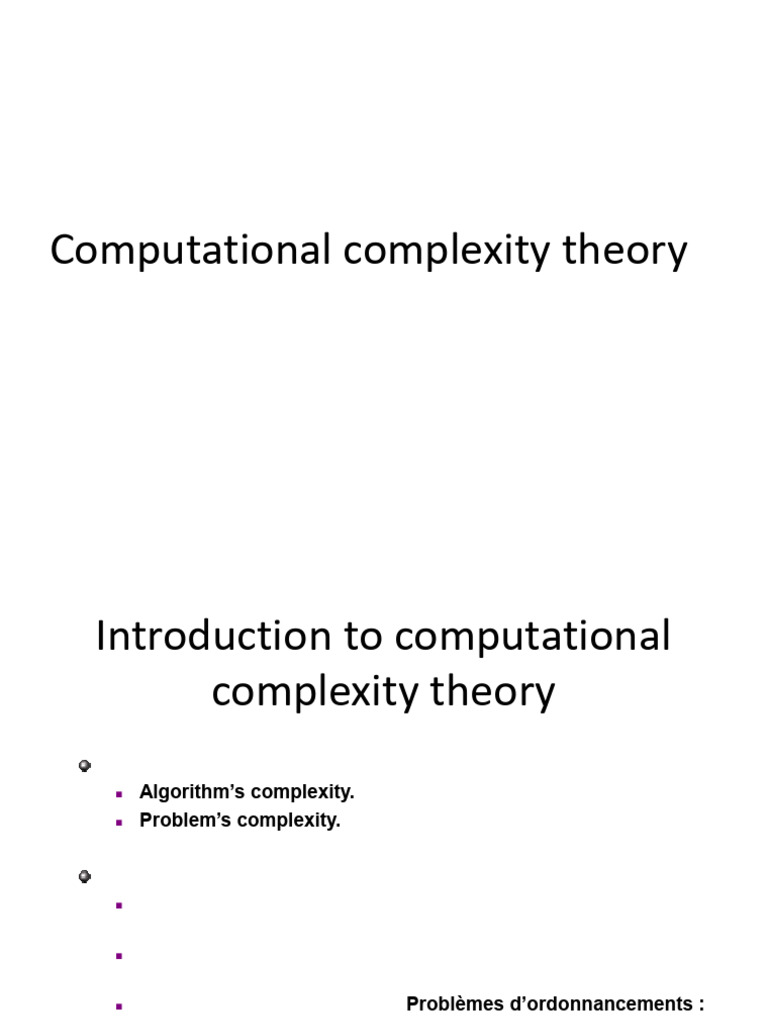 Day6 - Upt Cours Complexity | PDF | Computational Complexity Theory | Algorithms