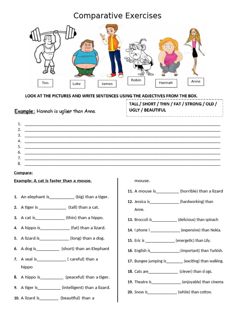 Comparative Exercises | PDF