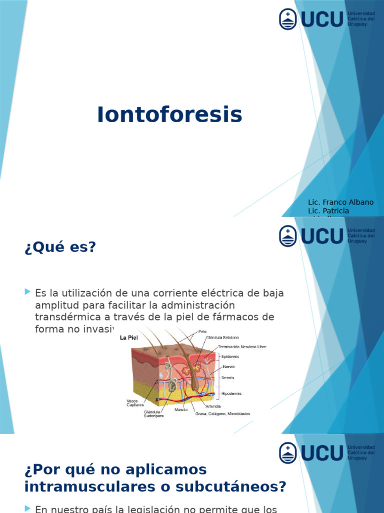 Iontoforesis | PDF | Piel | Anestesia