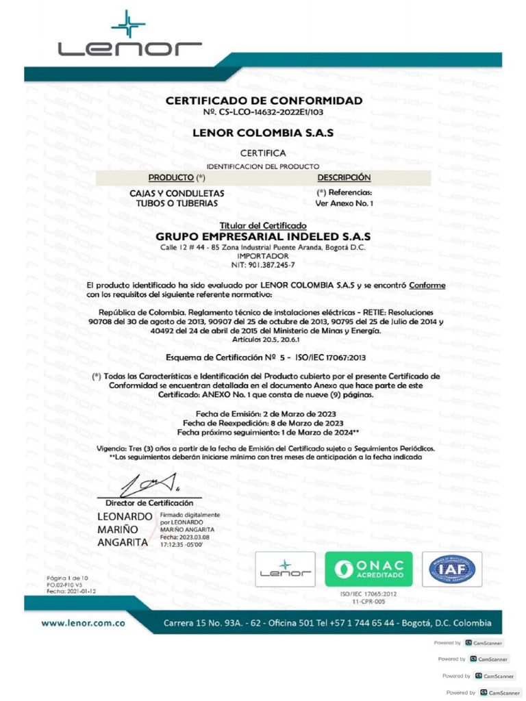 Tubo Ducto y Curvas Imc Emt 14632 Indeled | PDF