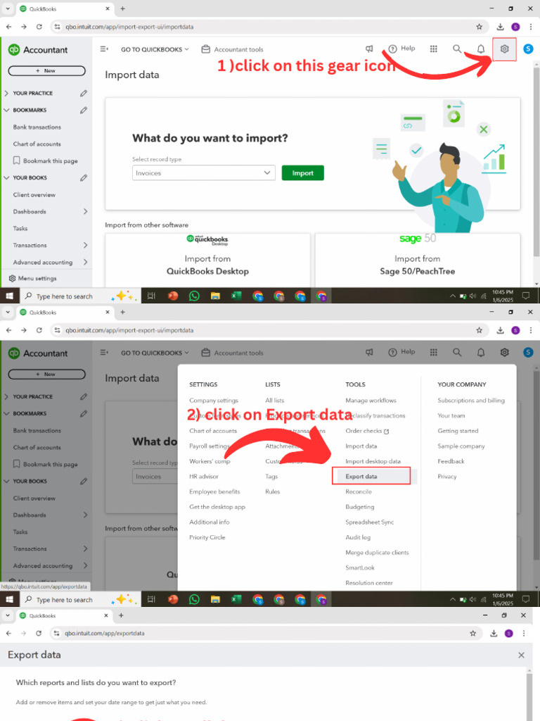 How To Export Report in QBO | PDF