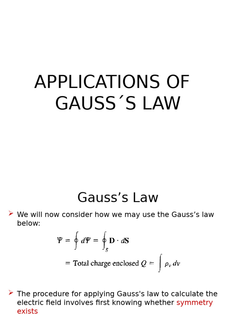 Lecture-11 Applications of Gauss Law | PDF | Sphere | Geometry