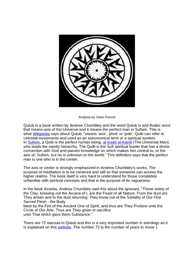 Understanding Andrew Chumbley's Qutub | PDF