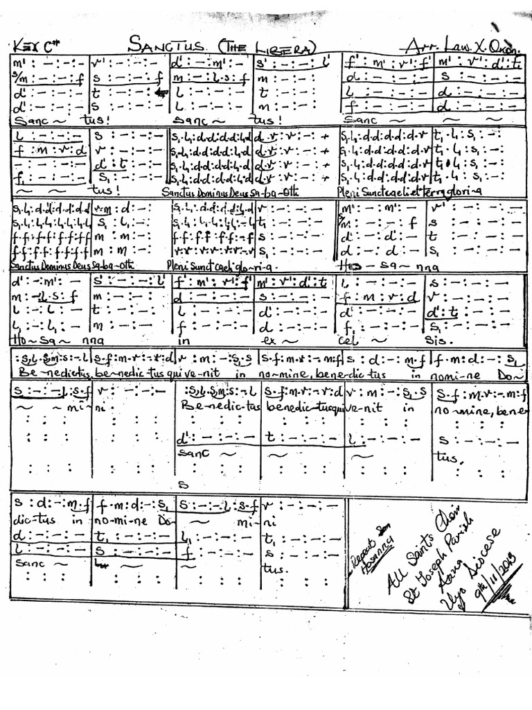 Sanctus (The Libera) | PDF