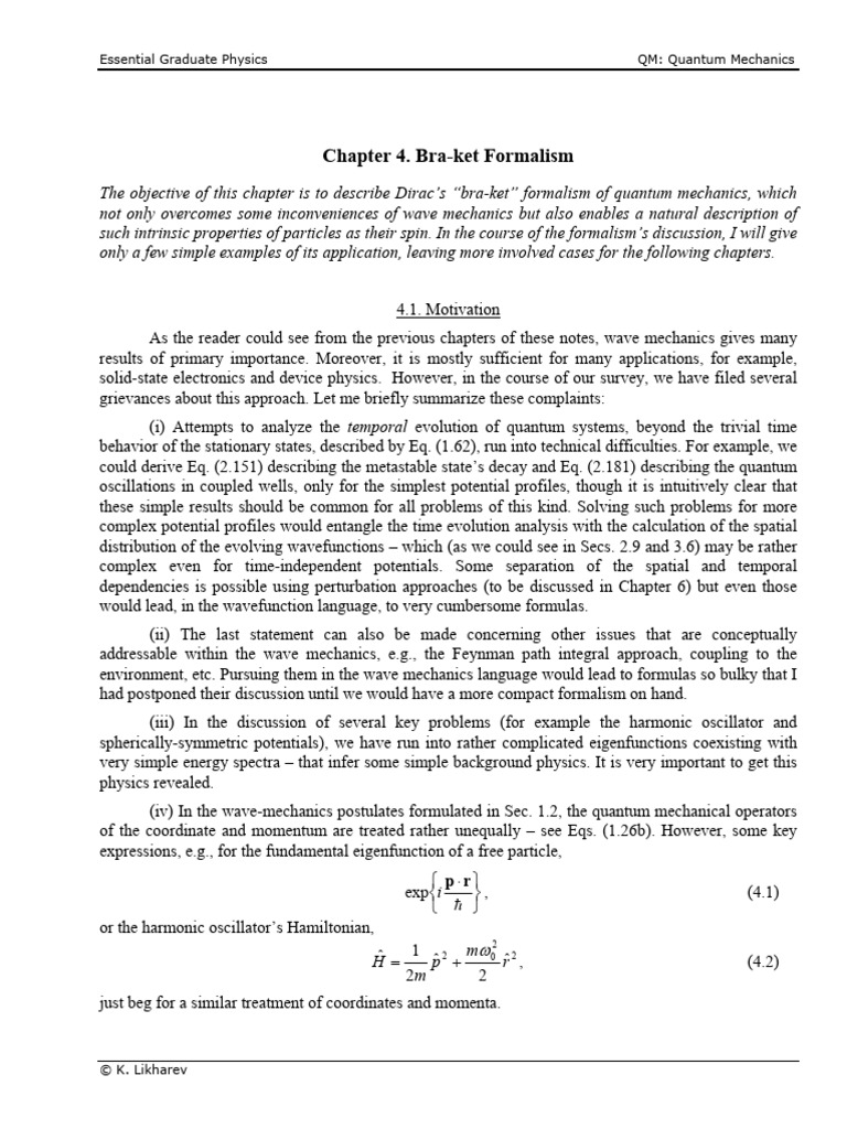 QM Chapter 04 | PDF | Wave Function | Schrödinger Equation