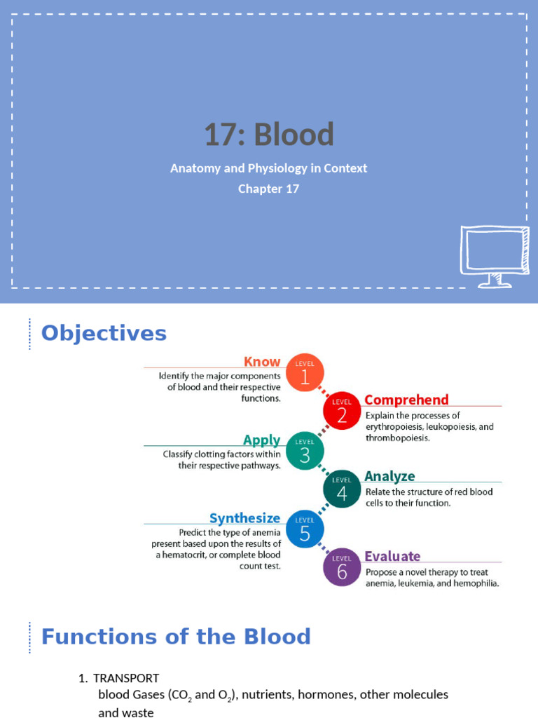 A&P CH17 BLOOD FINALs | PDF | Blood | White Blood Cell