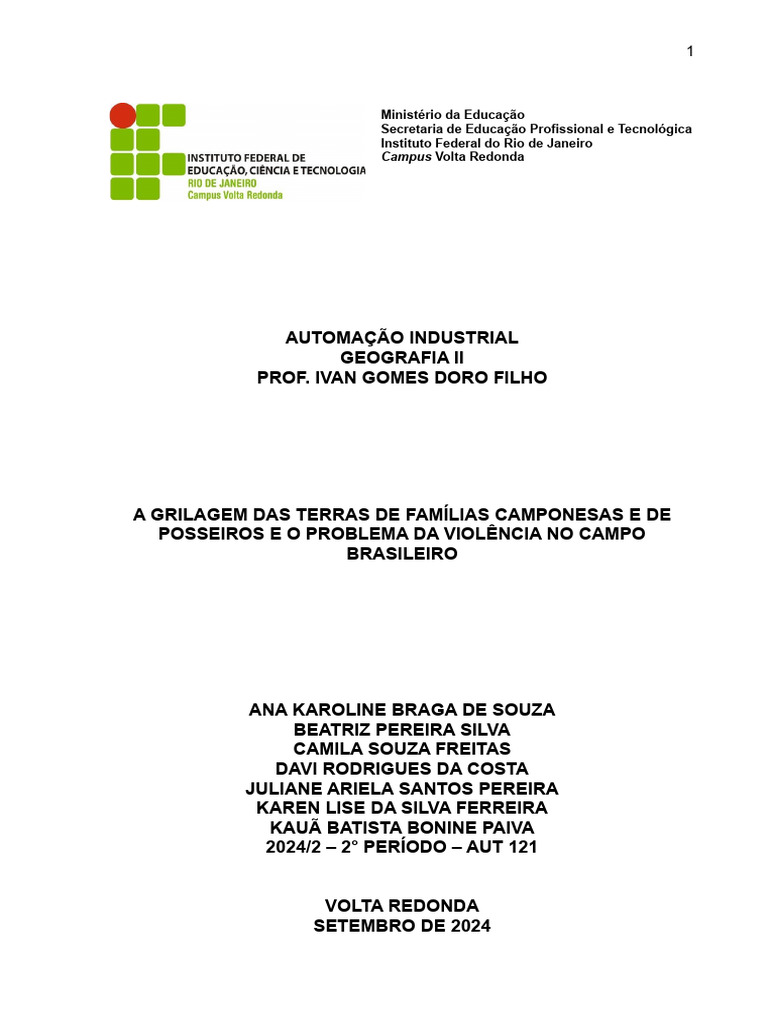 Grilagem | PDF | Ambiente natural