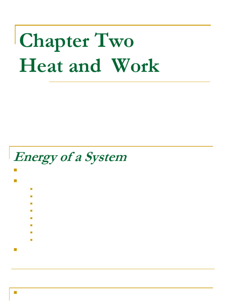 Chapter 2 Energy Transport by Heat, Work and Mass | PDF | Heat | Heat Transfer