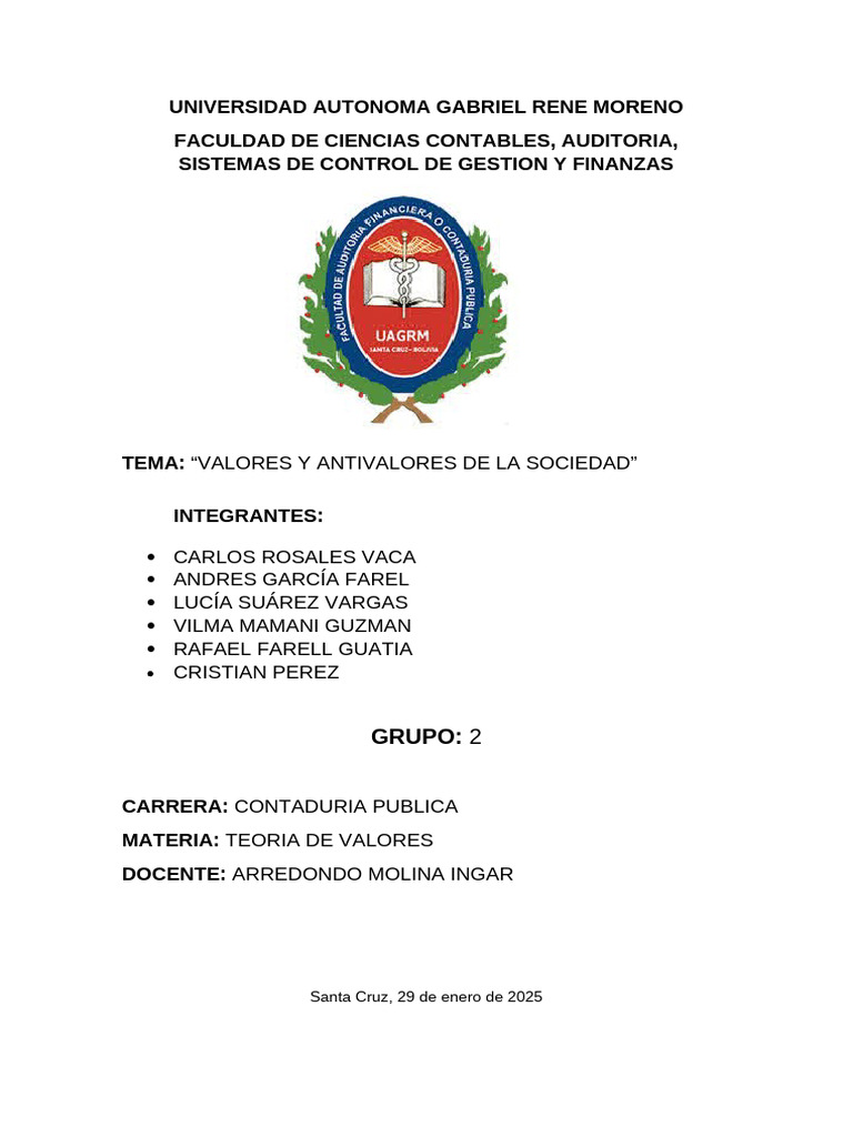 Teoria de Valores | PDF | Comportamiento | Tolerancia