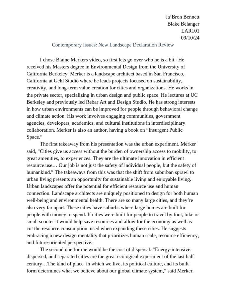 New Landscape Decloration Review | PDF | Sustainability | Environment