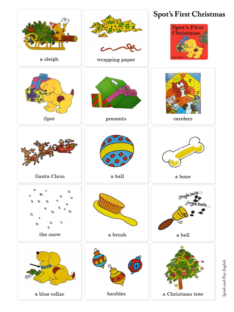 Spot S First Christmas Games Classroom Matching Game | PDF