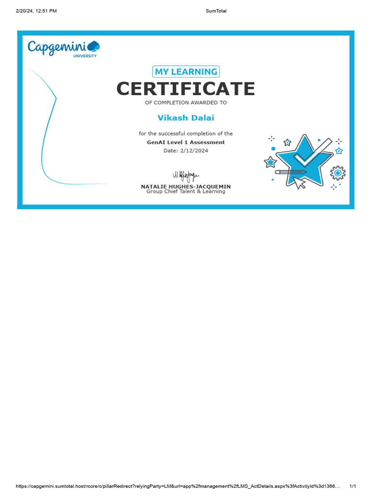 GenAI Level 1 Assessment | PDF