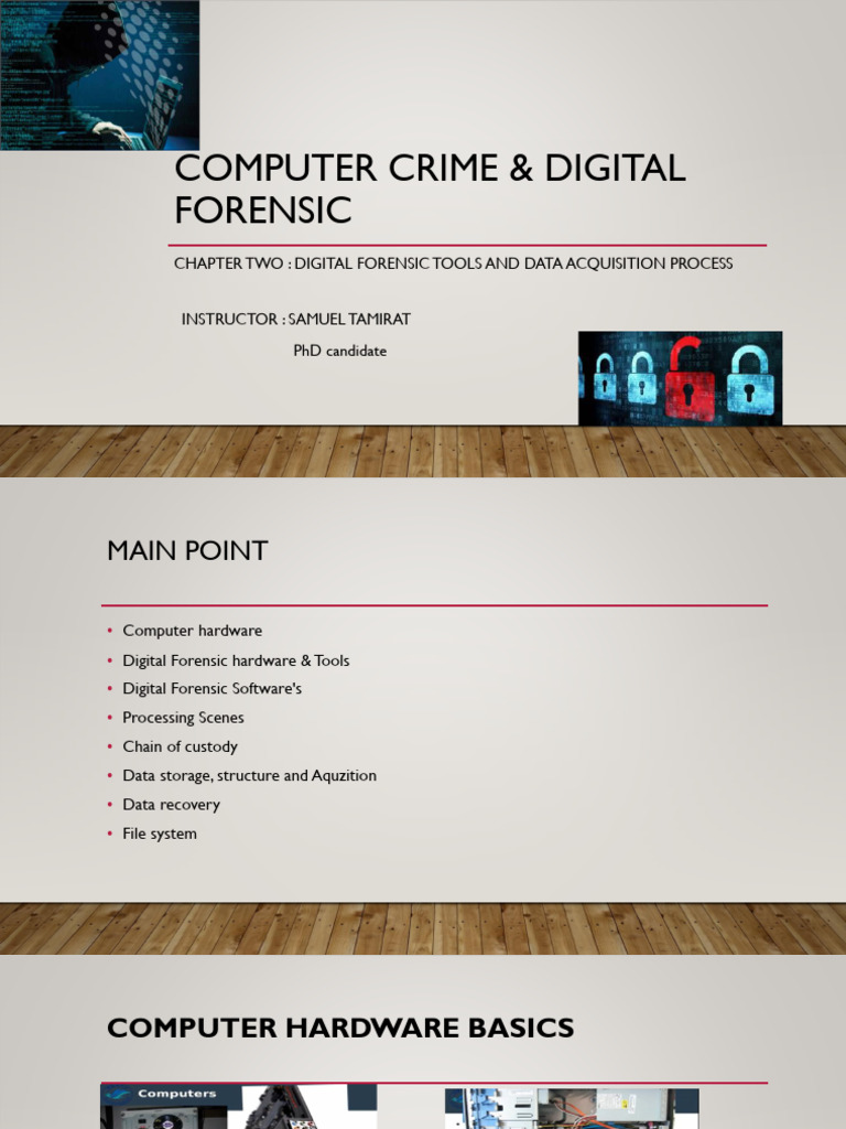 Chapter 2 Digital Forensic Tools and Data Acquzation Process | PDF ...