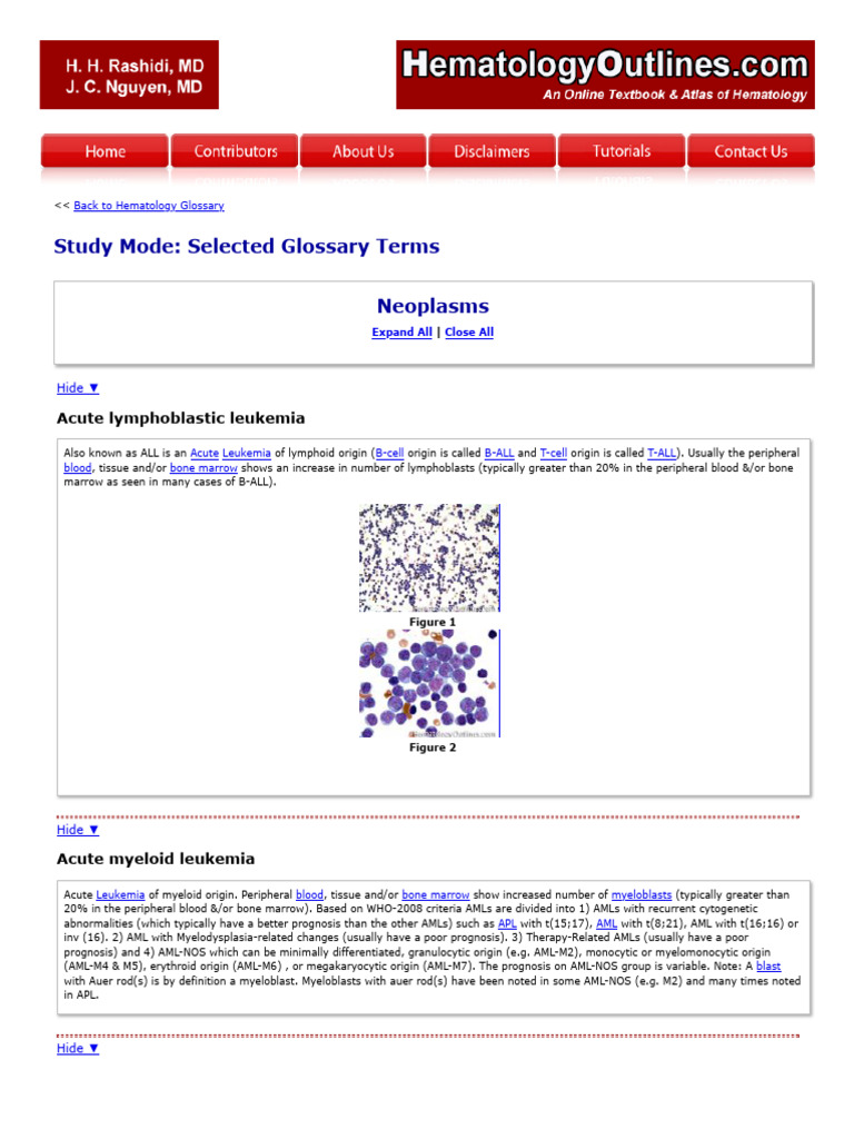 Hematology neoplasms | PDF | Lymphoma | Multiple Myeloma