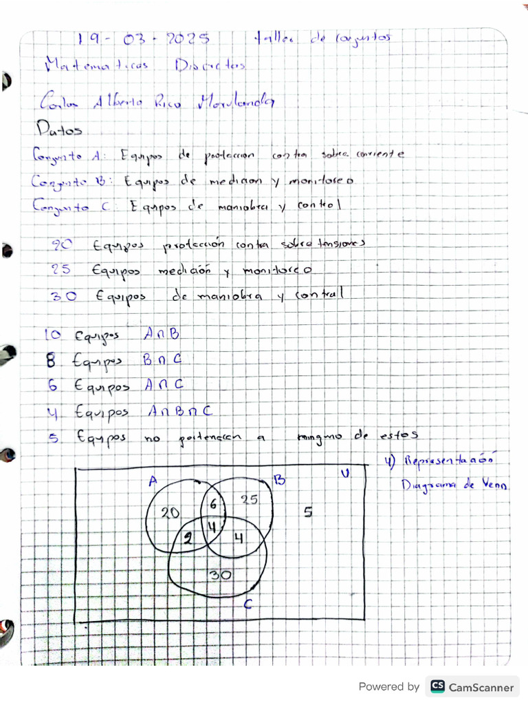 Taller de Conjuntos | PDF