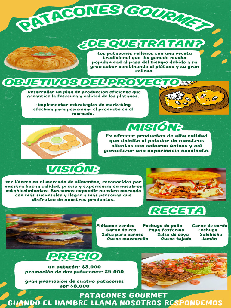 Patacones Gourmet: Sabor y Calidad | PDF
