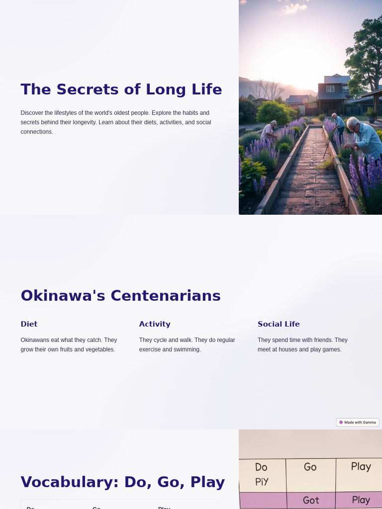 Secrets to Longevity and Healthy Living | PDF