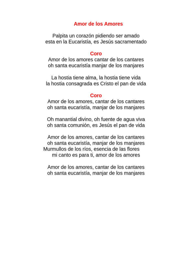 Amor de Los Amores y Alfarero | PDF