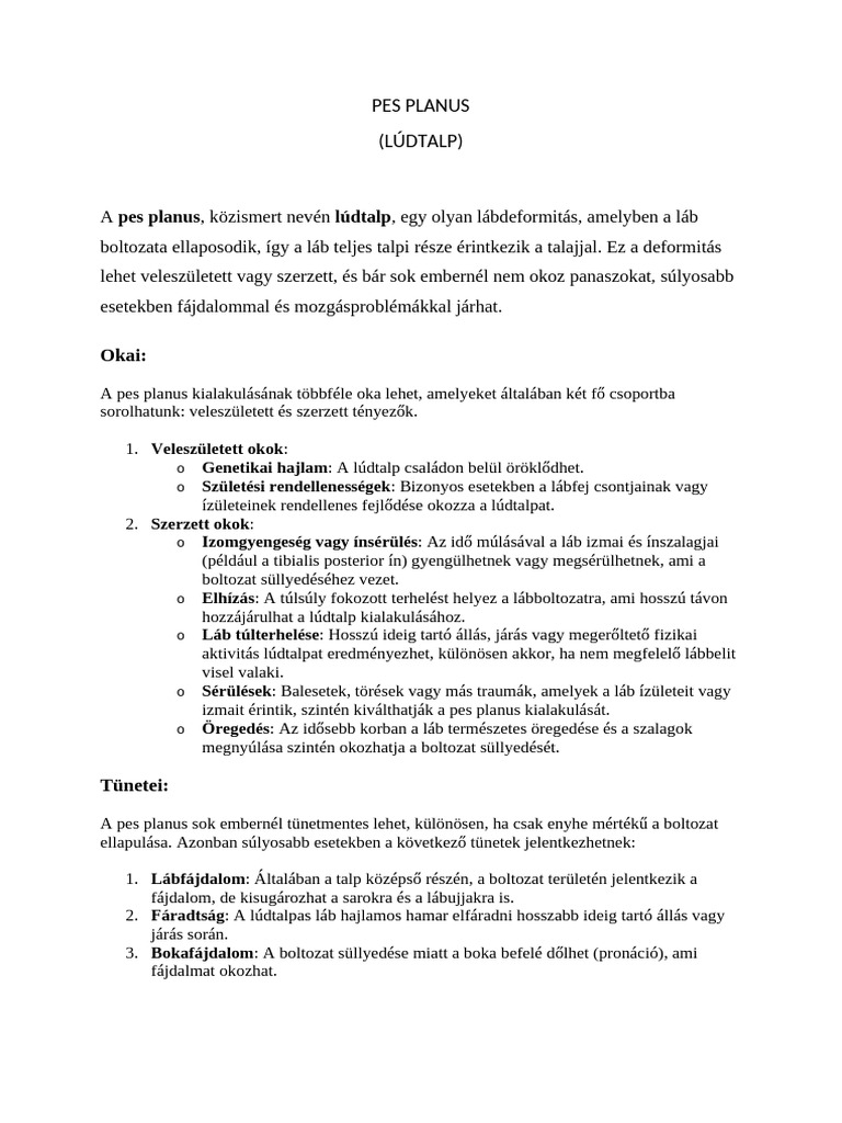Pes Planus | PDF