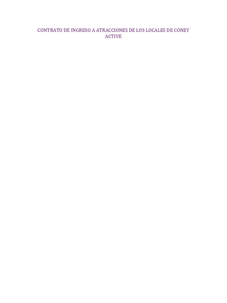 Contrato Coney Active | PDF | Menor (ley)