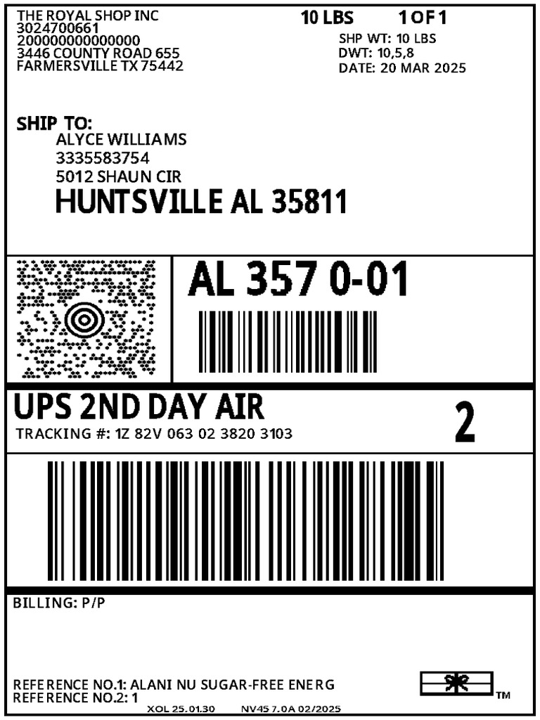 03 20 2025 Ups 2nd Day Air Original 24 | PDF