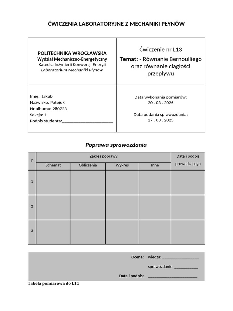 Sprawozdanie l13 | PDF