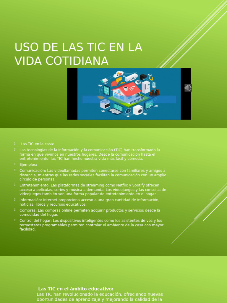 Impacto de las TIC en la Vida Diaria | PDF | Tecnología de información ...