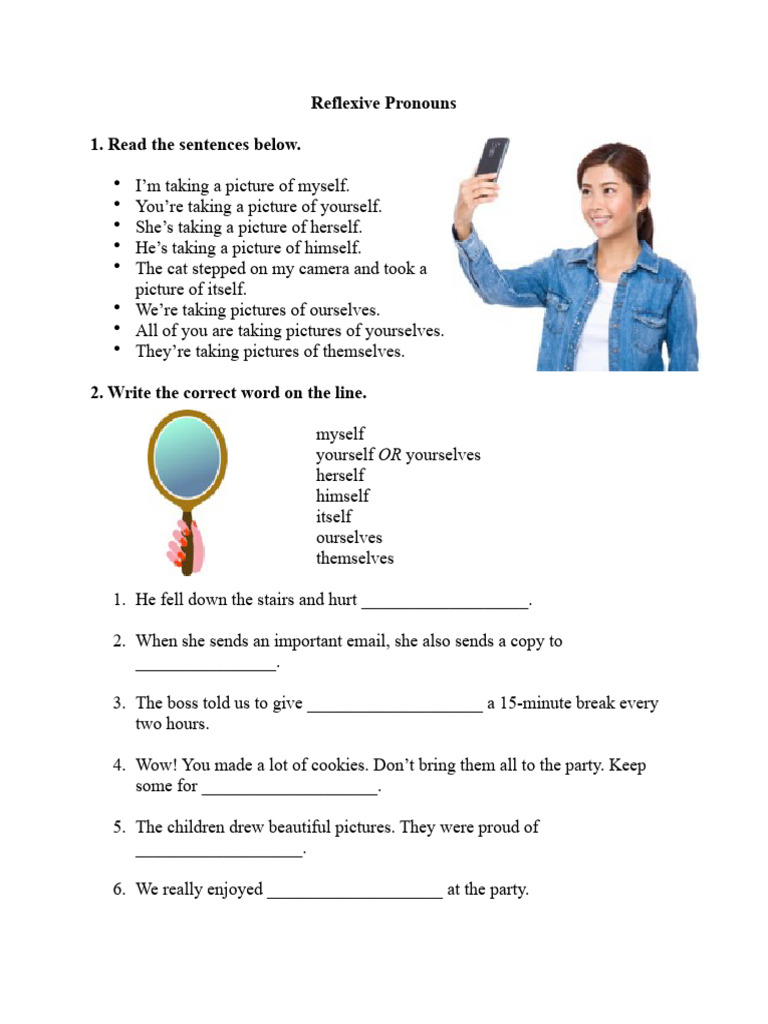 Reflexive Pronouns 2 | PDF