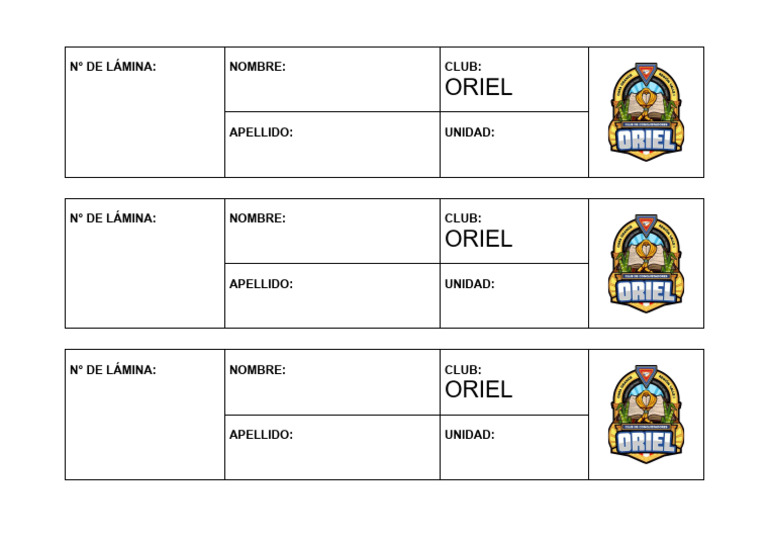 Membrete Oriel | PDF