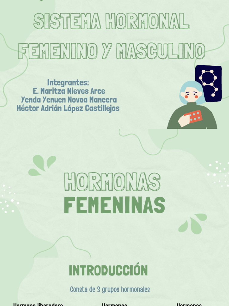 Fisiología Hormonas Masculinas y Femeninas | PDF | Hormona luteinizante | Ciclo menstrual