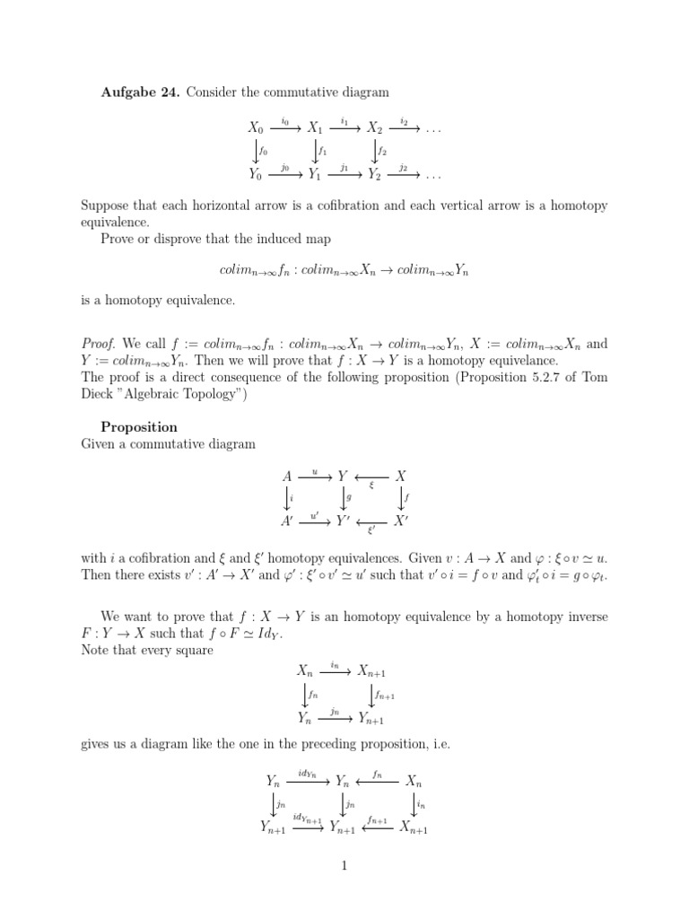 Homotopy Equivalence in Diagrams | PDF | Abstract Algebra | Algebra