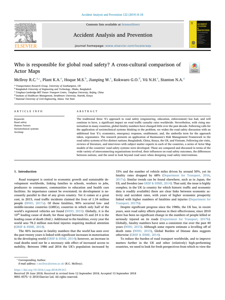 bba0ca4bfd41d9890dd81c4c773744ea | PDF | Road Traffic Safety | Traffic ...