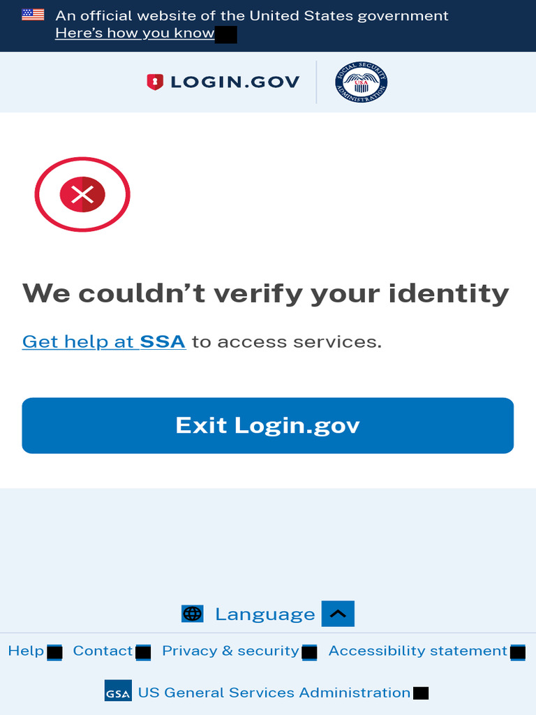 Personal Information Not Verified Login - Gov | PDF