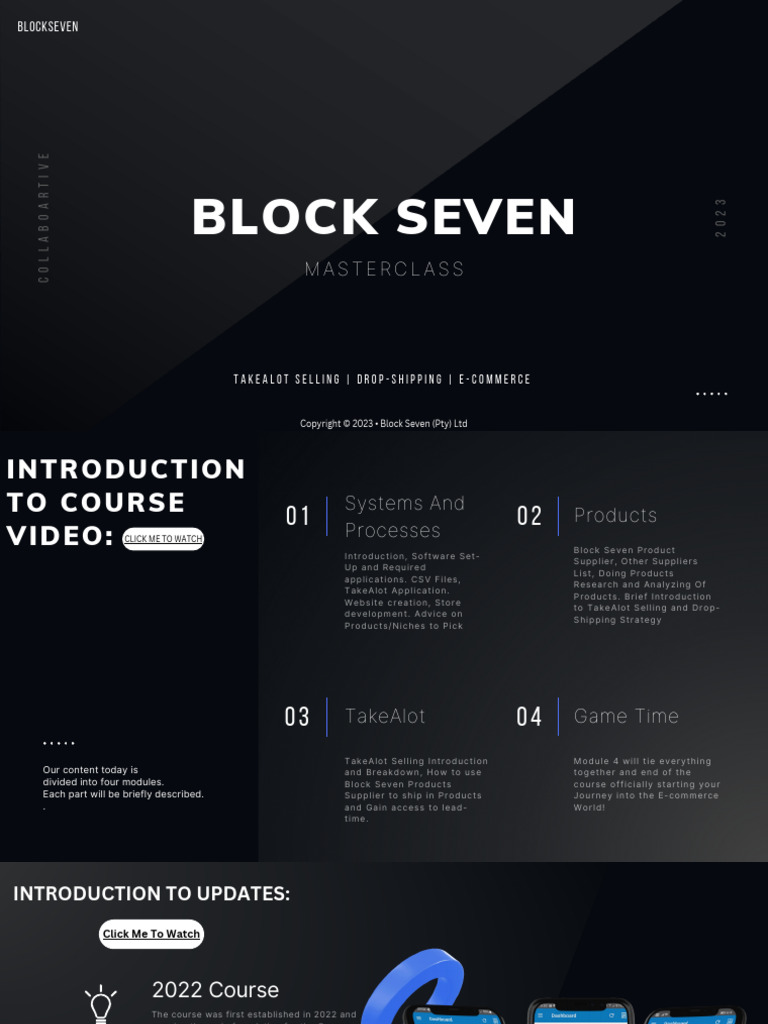 2023 Block Seven PtyLtd Course Mjtrzy | PDF | World Wide Web | Internet ...