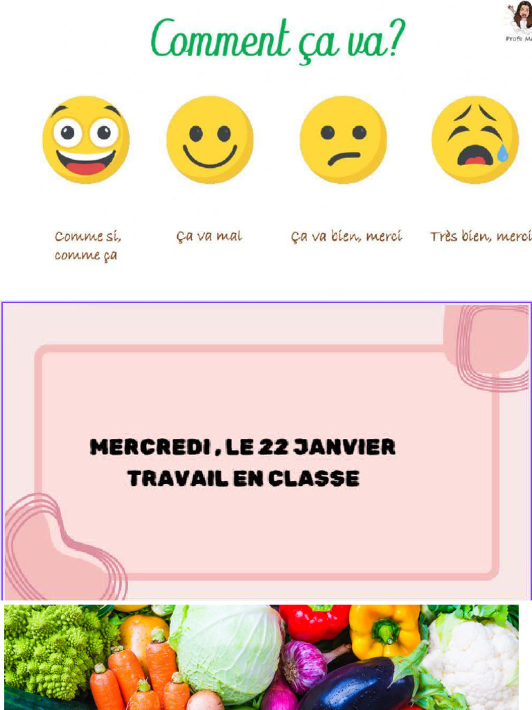 Fruits et légumes : préférences et couleurs | PDF
