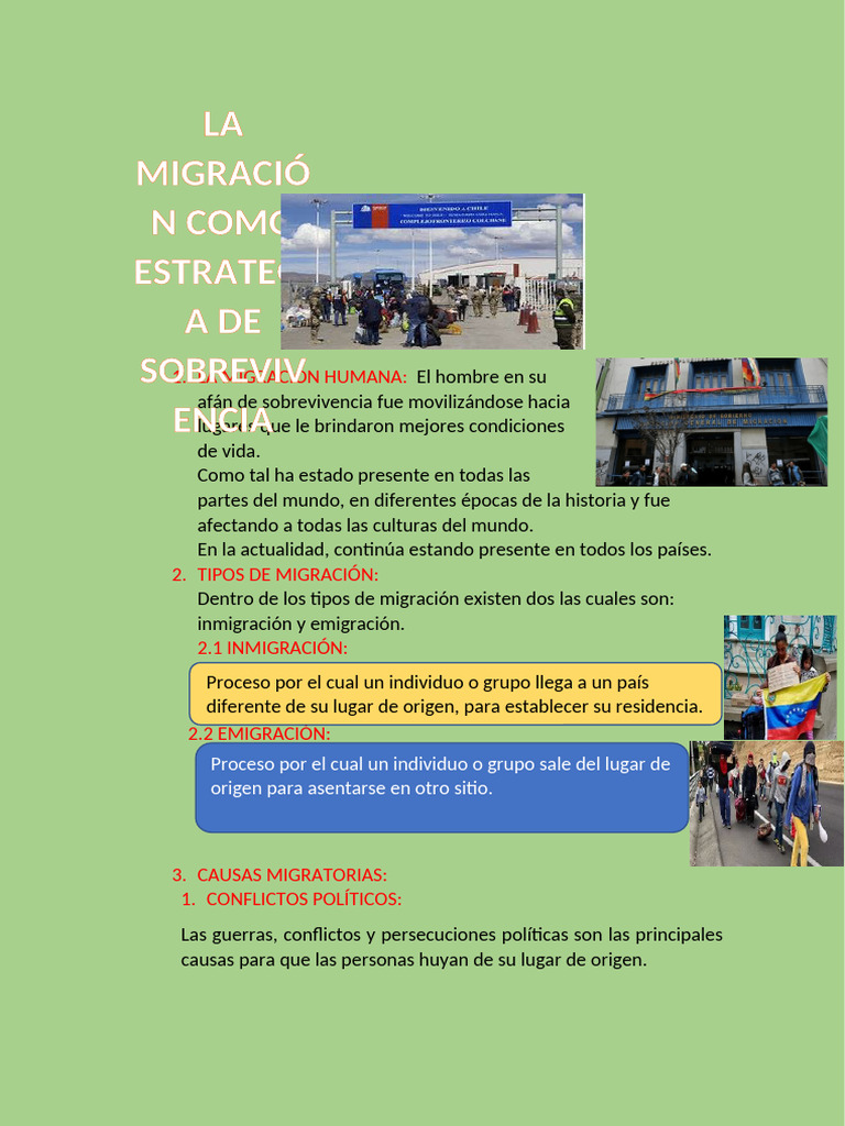 La Migración | PDF | Migración humana | Inmigración
