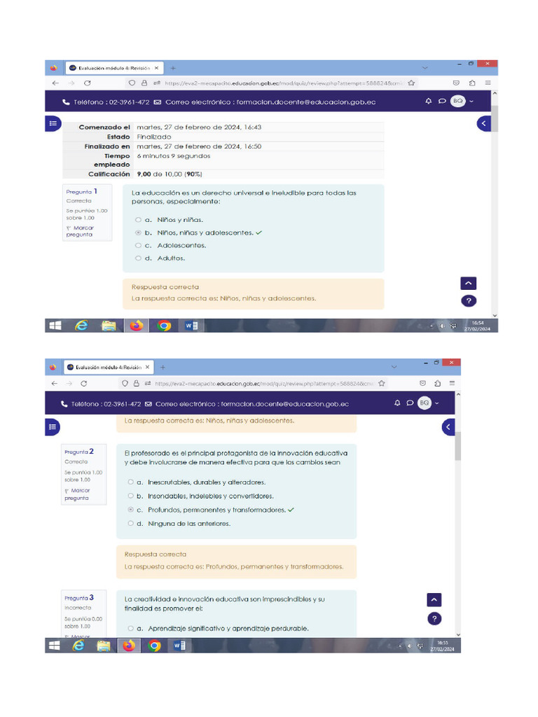 Evaluación Modulo 4 | PDF