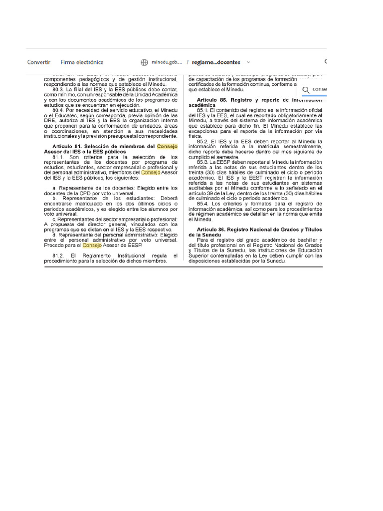 Consejo Asesor | PDF