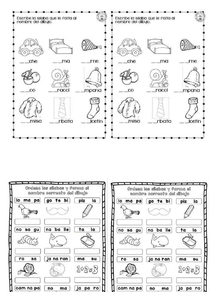 Refuerzo Lecto Escritura | PDF