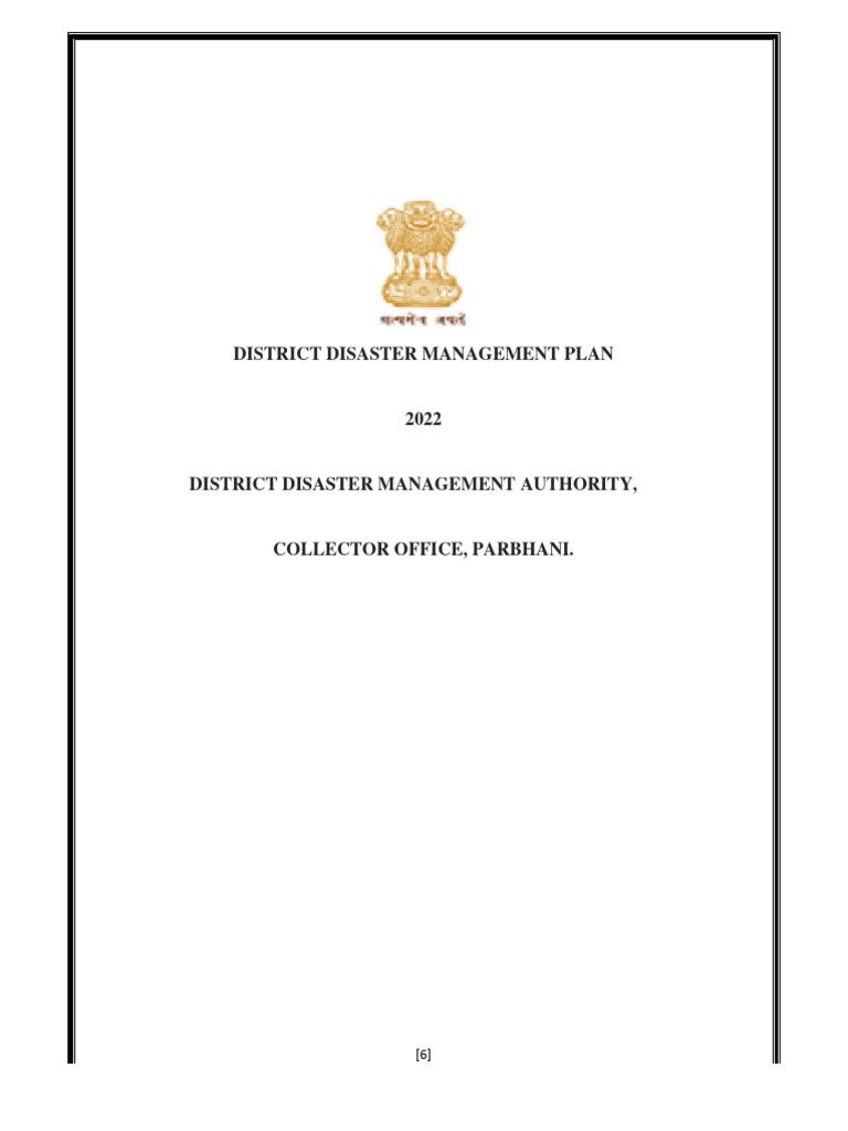 Parbhani District Disaster Management Plan | PDF | Emergency Management ...