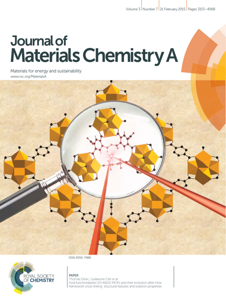 Acid-functionalized UiO-66(Zr) MOFs and Their Evolution After Intra-framework Cross-linking ...