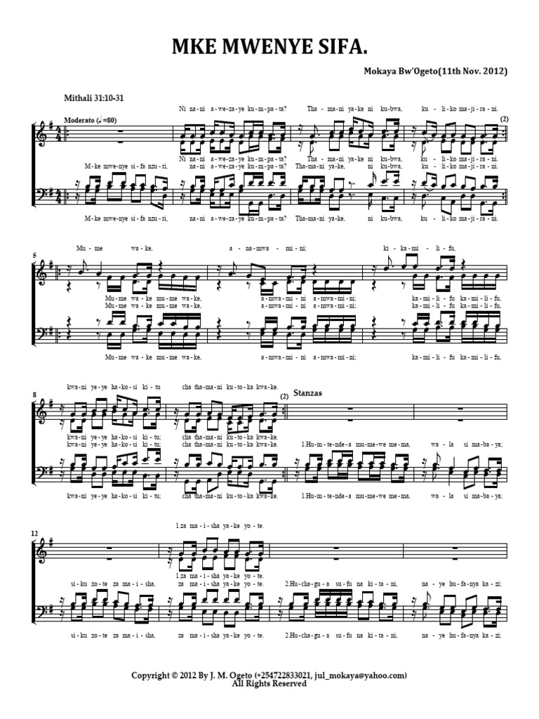 Mke Mwenye Sifa Nuri | PDF