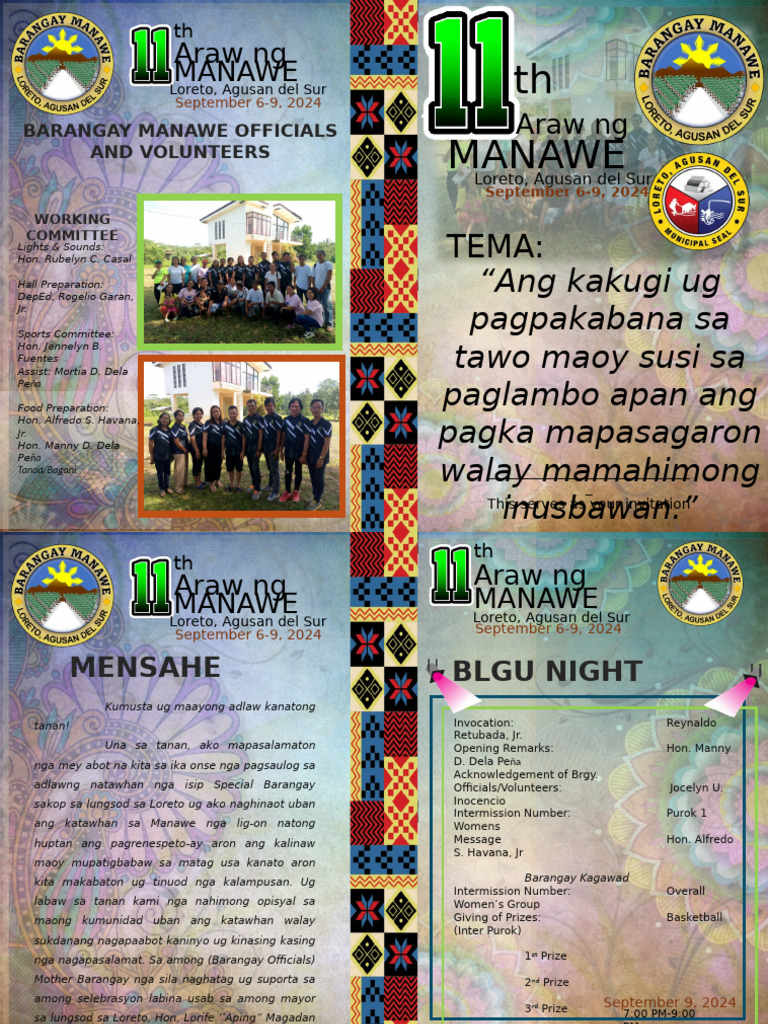 ARAW NG MANAWE FINAL PROGRAM | PDF | Christian Movements | Evangelicalism